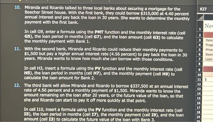 Solved 10. Miranda and Ricardo talked to three local banks | Chegg.com