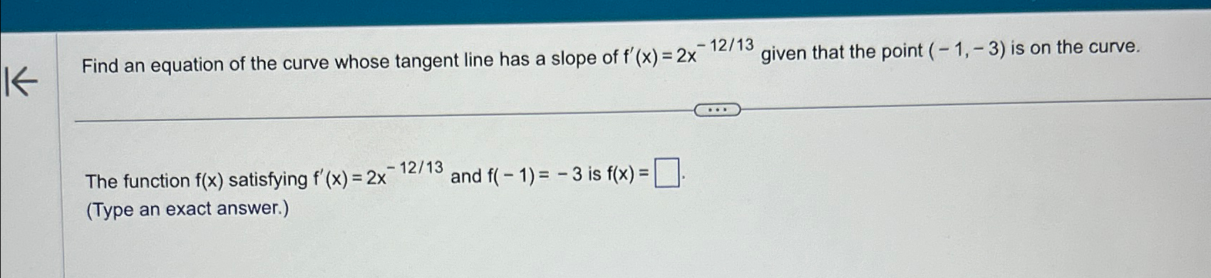 Solved Find an equation of the curve whose tangent line has | Chegg.com