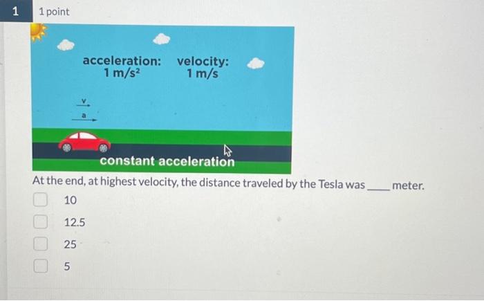 Solved The above dots show a Tesla in equal time intervals. | Chegg.com