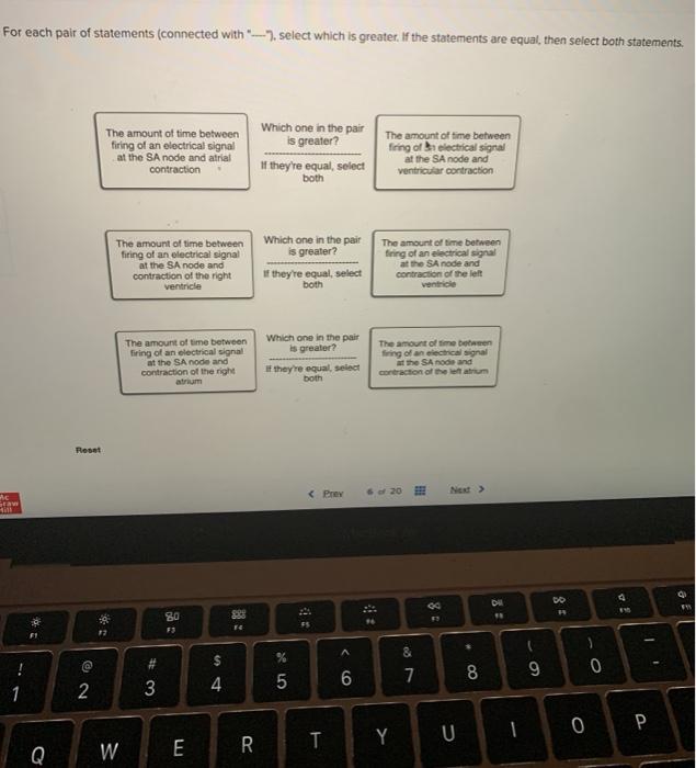Solved For each pair of statements connected with select | Chegg.com