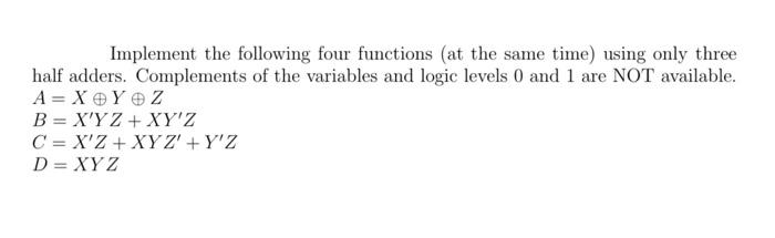Solved Implement the following four functions at the same | Chegg.com