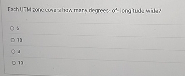 High Quality SOLUTION Each UTM zone covers how many degrees- ﻿of ...