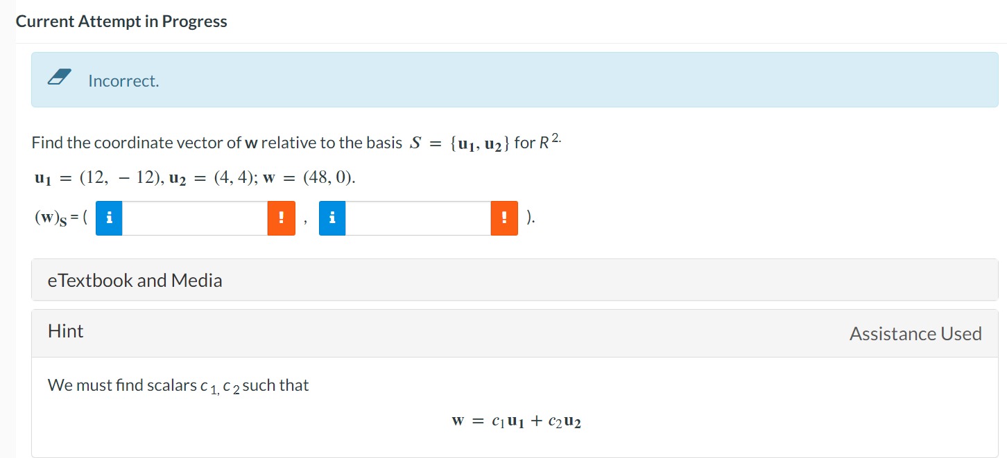 Solved Current Attempt in ProgressIncorrect.Find the | Chegg.com