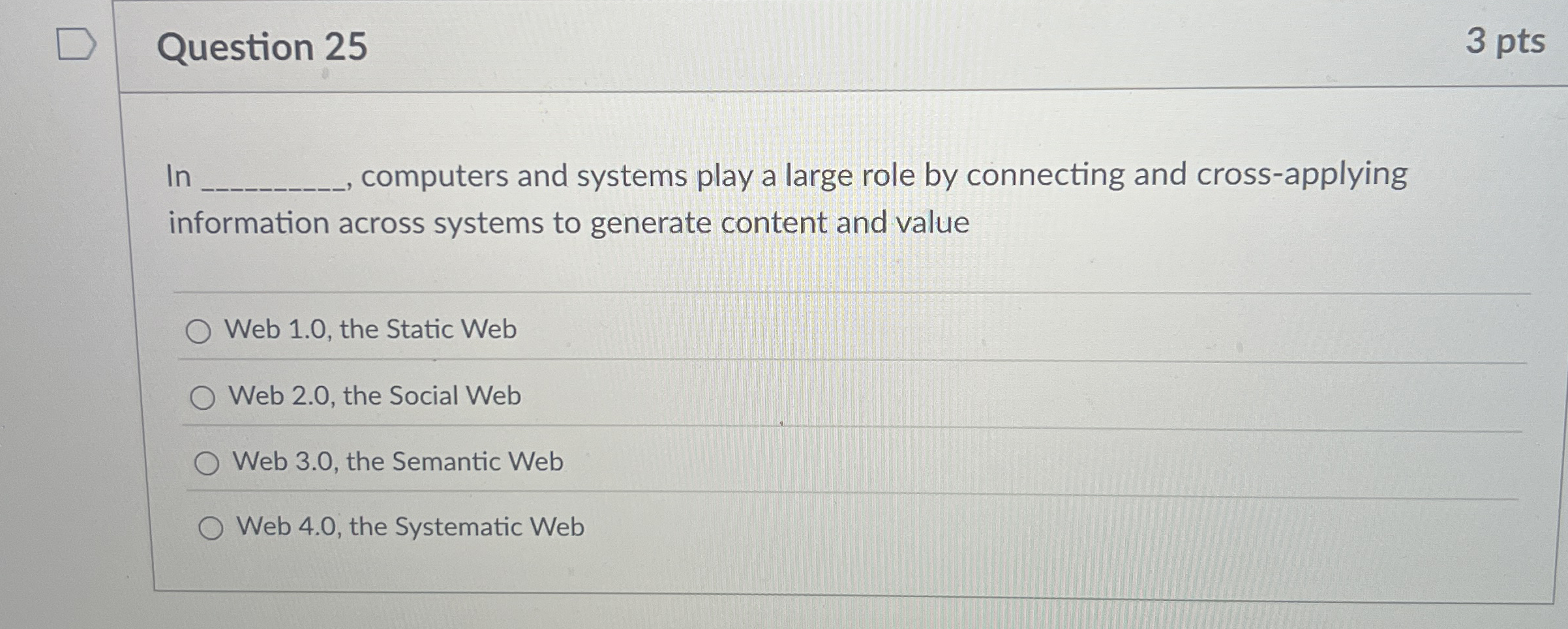 Solved Question 253 ﻿ptsIn ﻿computers and systems play a | Chegg.com