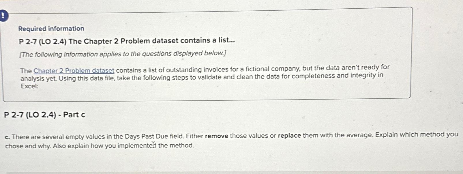Solved Required informationP 2-7 (LO 2.4) ﻿The Chapter 2 | Chegg.com