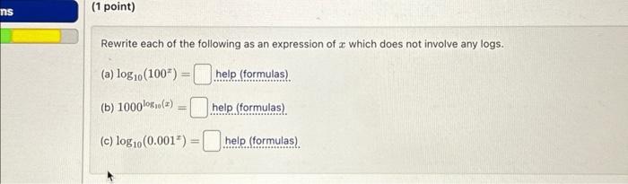 Solved Rewrite each of the following as an expression of x | Chegg.com