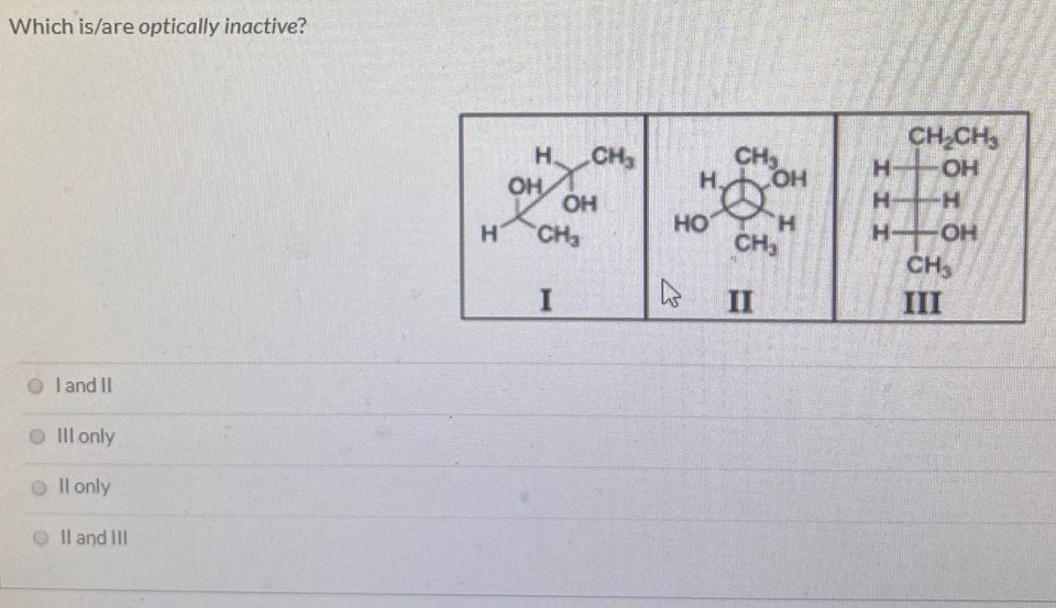 Solved Which is/are optically inactive? H CH OH HOOH OH | Chegg.com
