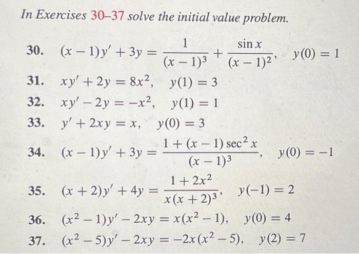 Solved This is elementry Differential Equations. Do the Odd | Chegg.com