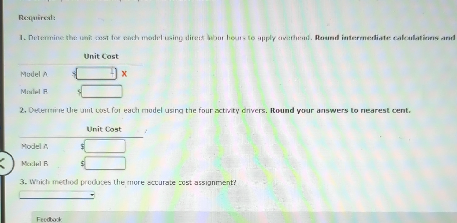 Multiple Versus Single Overhead Rates, Activity | Chegg.com
