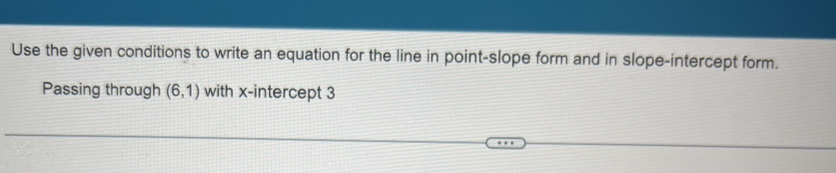 Solved Use the given conditions to write an equation for the | Chegg.com