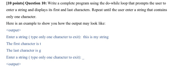 Solved [10 points] Question 10: Write a complete program | Chegg.com