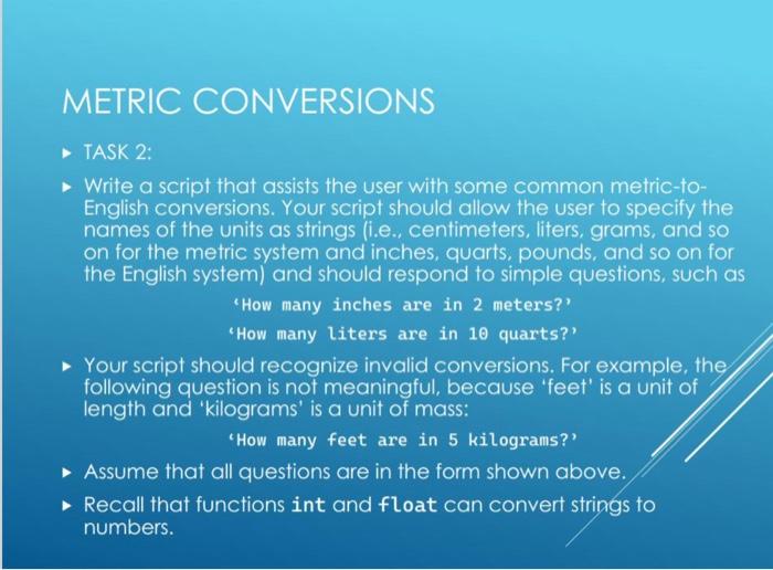 Solved Write a Python program for the following task using | Chegg.com Solved Write a Python program for the following task using | Chegg.com