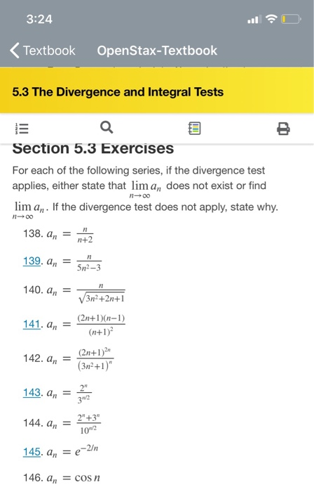 Solved 3:24 ( Textbook OpenStax-Textbook 5.3 The Divergence | Chegg.com