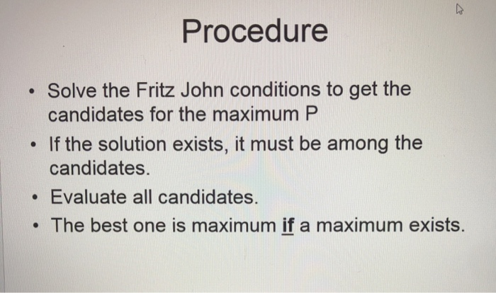 Use the Fritz John Conditon to solve the supplemental | Chegg.com