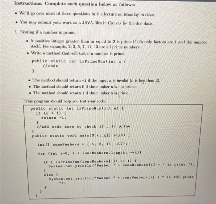 Instructions: Complete each question below as | Chegg.com