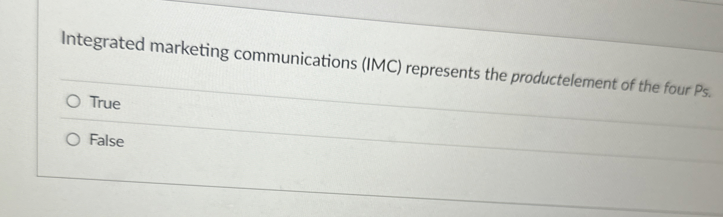 Solved Integrated marketing communications (IMC) ﻿represents | Chegg.com