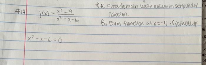 Solved find domain write answer in set builder notation. | Chegg.com