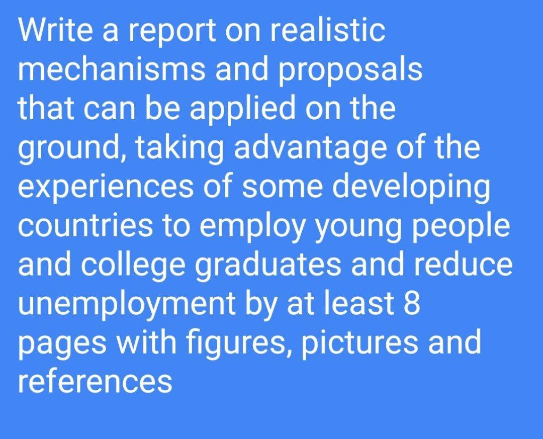 Solved Write a report on realistic mechanisms and proposals | Chegg.com