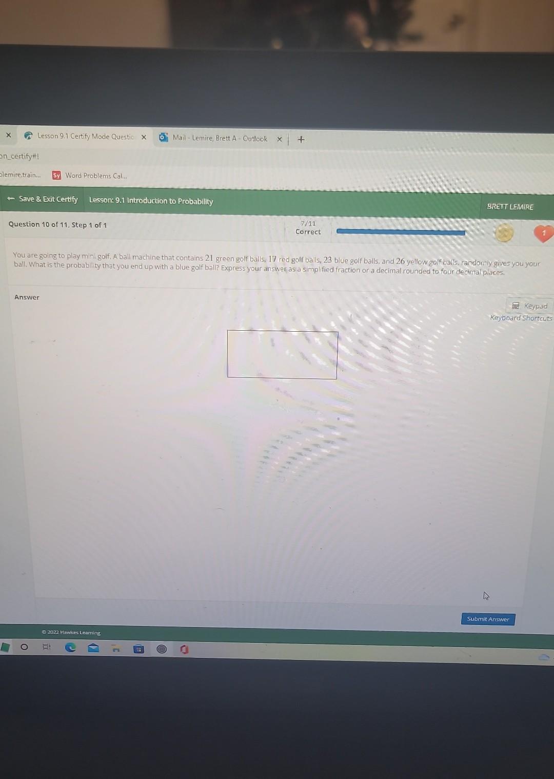 Solved Word Problems Cal... - Save \& Exit Certify Lesson: | Chegg.com