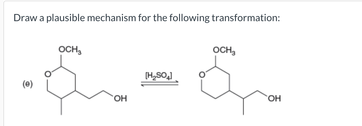 Solved Draw a plausible mechanism for the following | Chegg.com