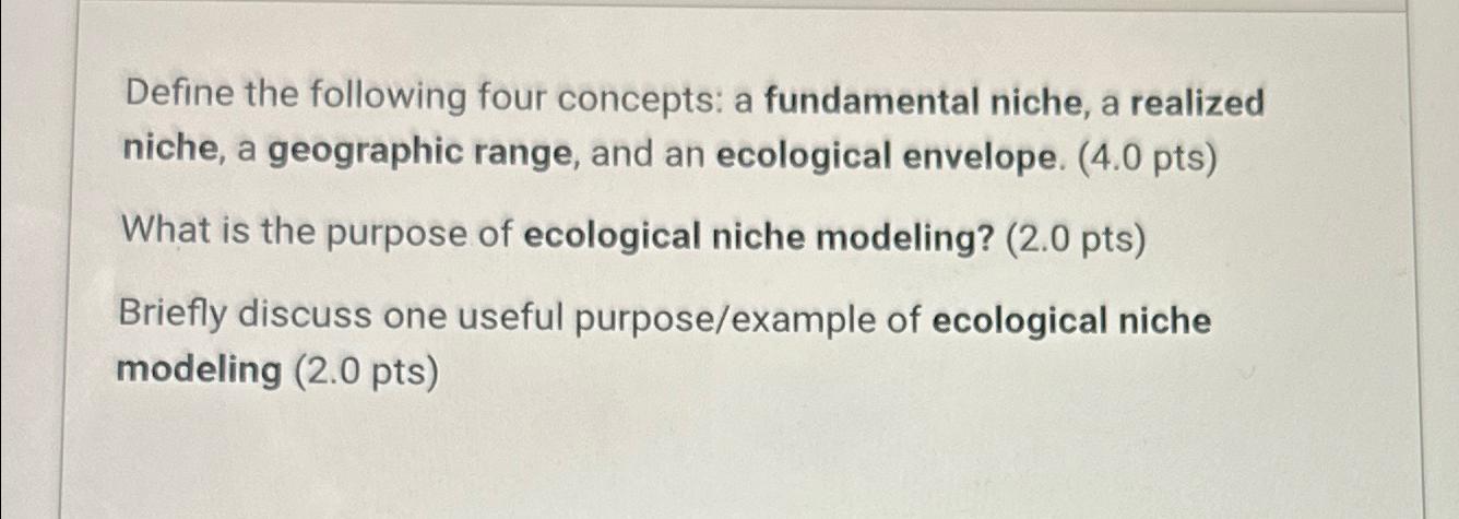 Solved Define the following four concepts: a fundamental | Chegg.com