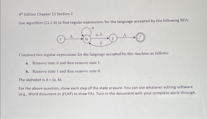 Solved 4th Edition Chapter 11 Section 2 Use algorithm | Chegg.com