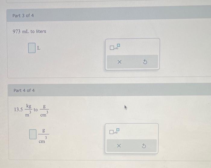 Solved Carry out the following conversions. Be sure each of | Chegg.com