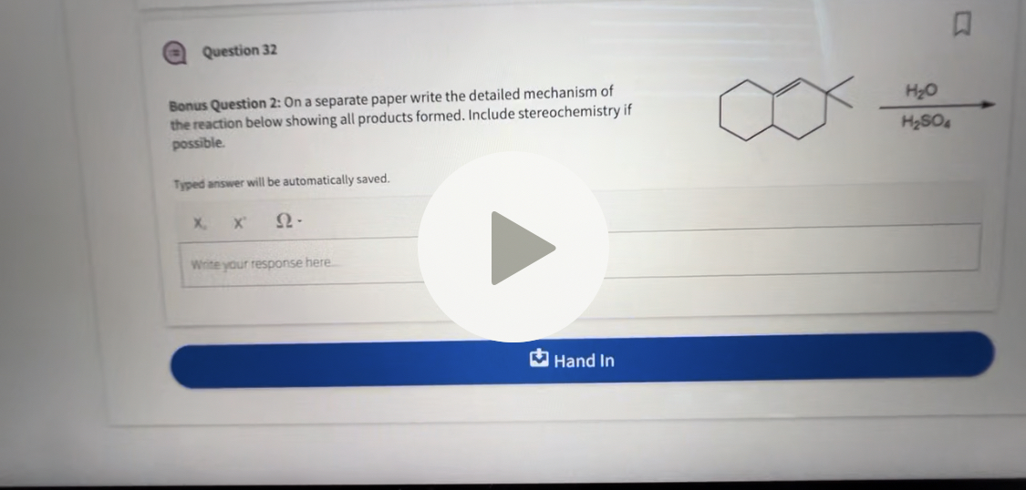 Solved Question 32Bonus Question 2: On a separate paper | Chegg.com