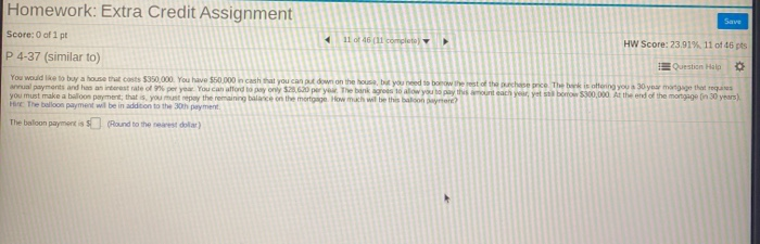Solved Homework: Extra Credit Assignment Score: 0 of 1 pt | Chegg.com