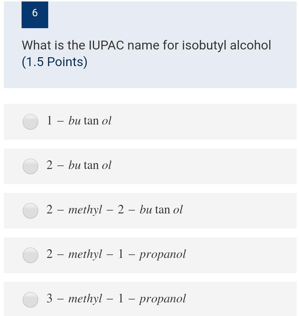 Solved 4 Write the IUPAC name of (1.5 Points) CH2 = CHCH2OH | Chegg.com