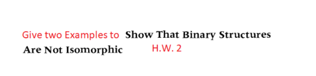 Solved Give Two Examples To Show That Binary Structures Are