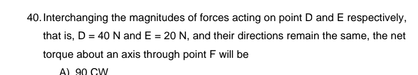Solved Interchanging the magnitudes of forces acting on | Chegg.com