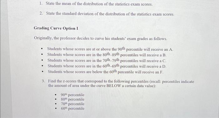 Solved Grading Curve Option II After reviewing the results, | Chegg.com