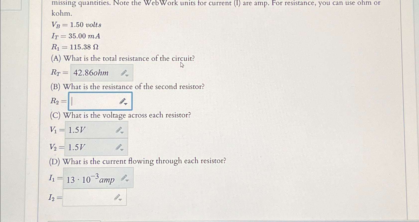 Solved missing quantities. Note the WebWork units for | Chegg.com