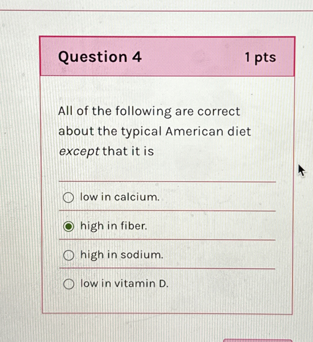 Solved Question 41 ﻿ptsAll of the following are correct | Chegg.com