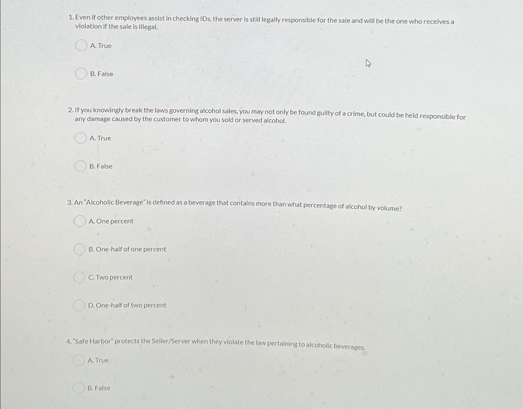 Solved Even if other employees assist in checking IDs, the | Chegg.com