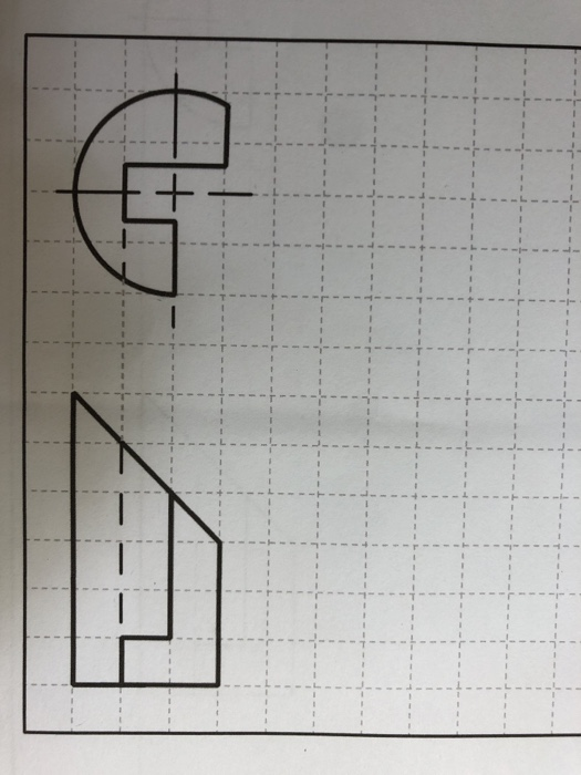 Solved Draw the missing top view given the front and right | Chegg.com