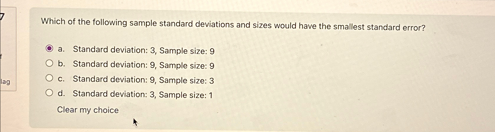 Solved Which of the following sample standard deviations and | Chegg.com