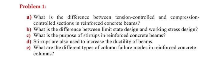 Solved Problem 1: a) What is the difference between | Chegg.com