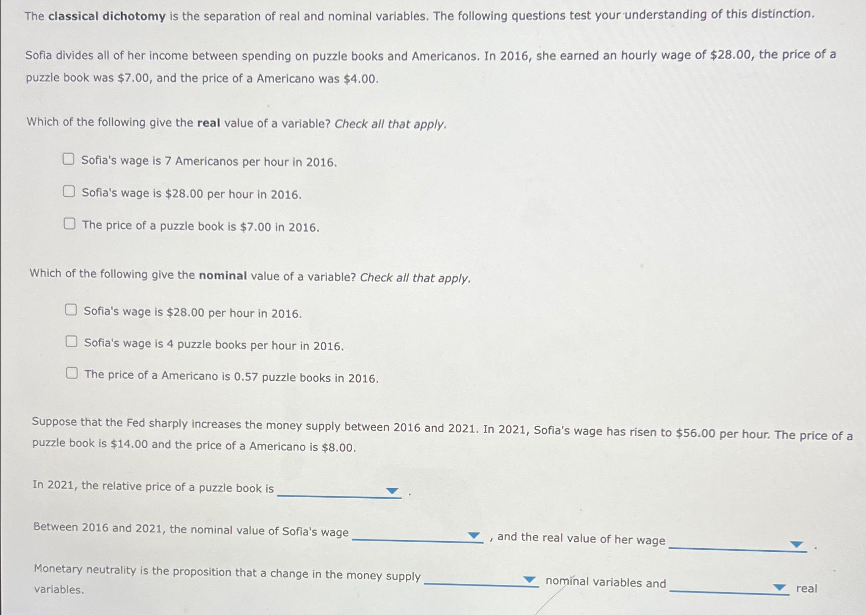 Solved The classical dichotomy is the separation of real and | Chegg.com