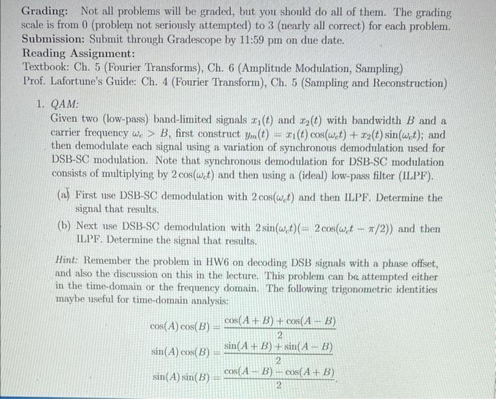 Solved Grading: Not all problems will be graded, but you | Chegg.com