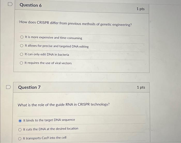 Solved What does CRISPR stand for? Clustered Regularly | Chegg.com