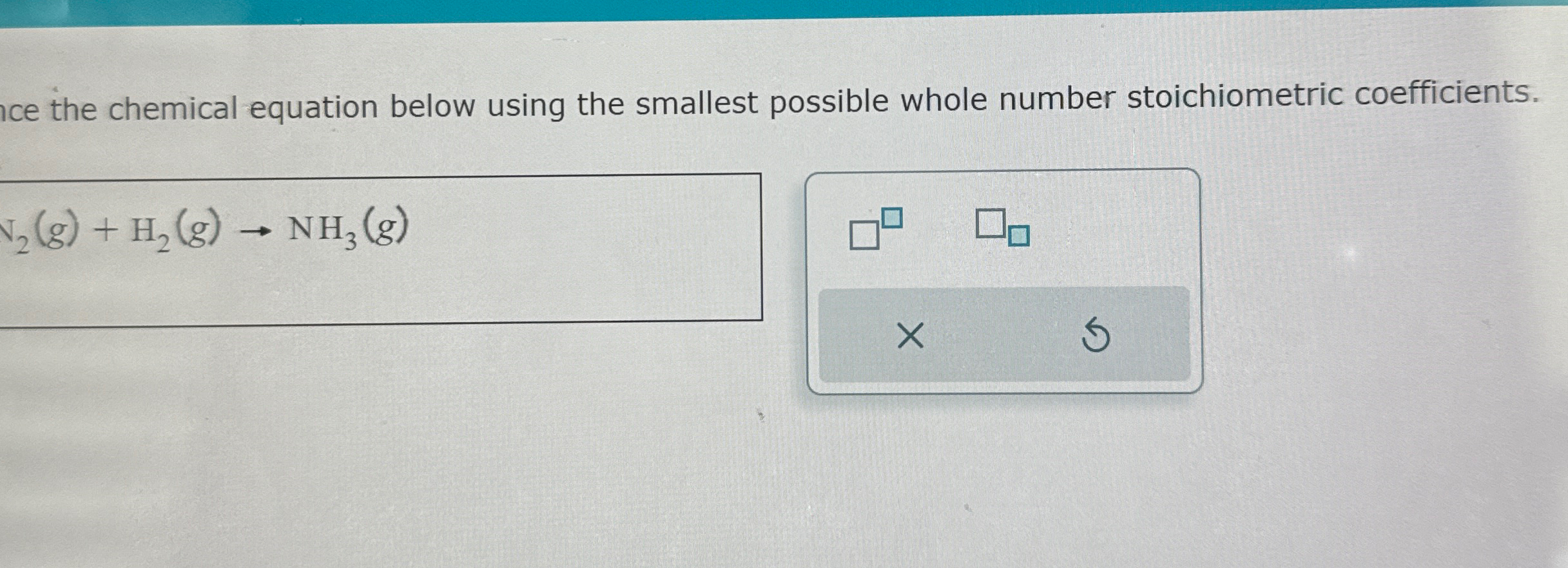 Solved ce the chemical equation below using the smallest | Chegg.com