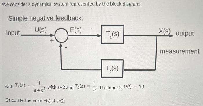 Solved We consider a dynamical system represented by the | Chegg.com