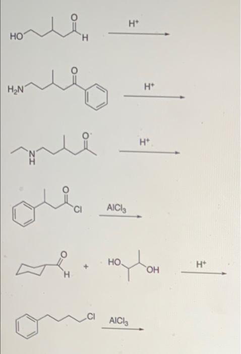 Solved these reactions form rings. what are the organic | Chegg.com