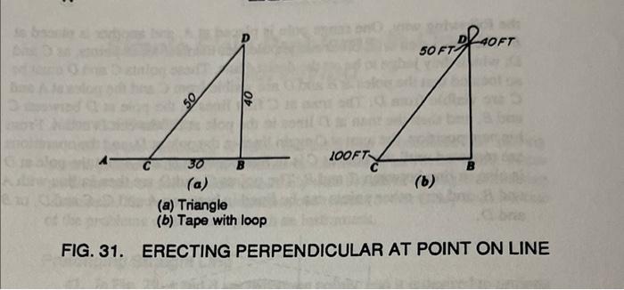 Solved 17. In order to erect a perpendicular to a line by | Chegg.com