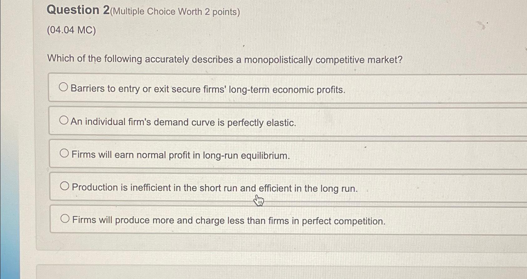 Solved Question 2(Multiple Choice Worth 2 points)(04.04 | Chegg.com Solved Question 2(Multiple Choice Worth 2 points)(04.04 | Chegg.com