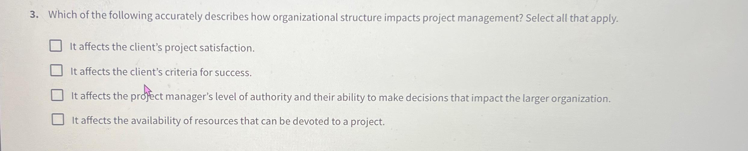 Solved Which of the following accurately describes how | Chegg.com