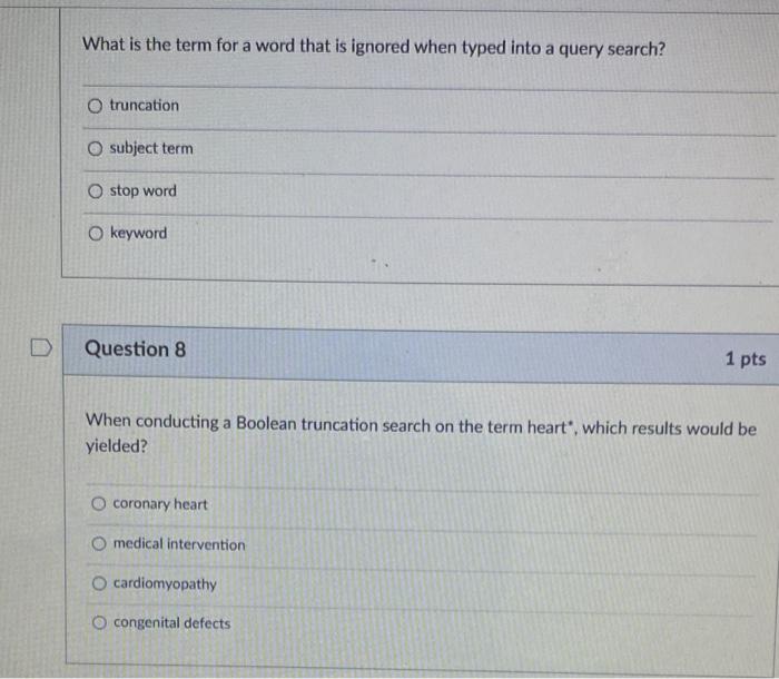 Solved What is the term for a word that is ignored when | Chegg.com