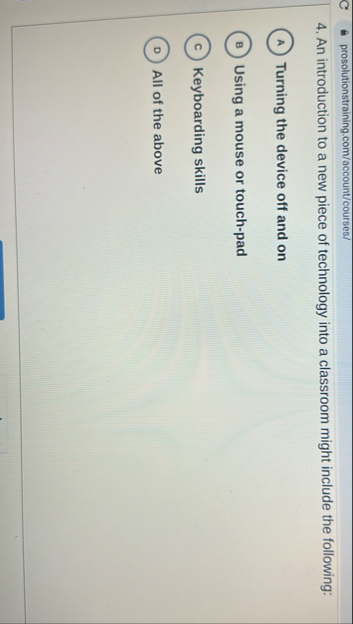 Solved An introduction to a new piece of technology into a | Chegg.com